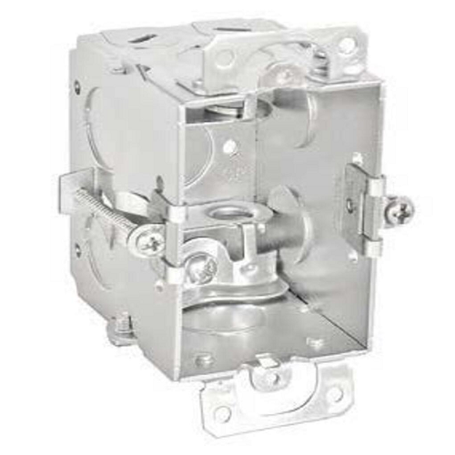 2-1/2" Inch Deep Switch Box 1/2" Ko Metal Conduit Clamps Old Work G601 ...