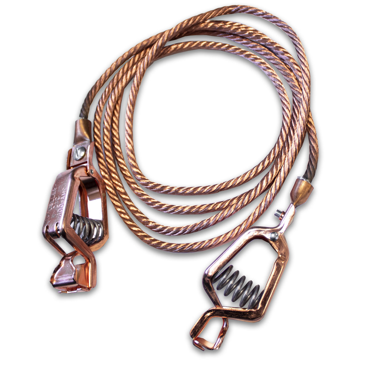 AI-000454-6 - 6' Heavy-Duty Copper Grounding Cable with Solid Clips (P ...