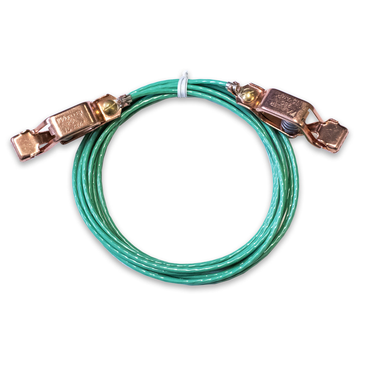 AI-000474-120 - 10' Green 12 AWG Grounding Cable with Copper Clips (Pa ...