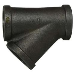 65968 - 2 in FPT x 2 in FPT x 2 in FPT Malleable Iron Lateral Wye Fitt ...