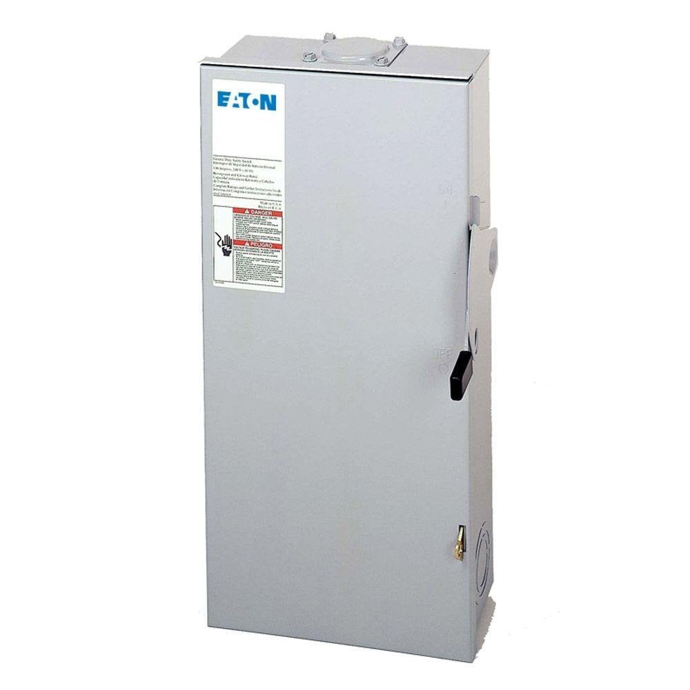 100A 250VDC 3 Wire Fusible General Duty Safety Switch DG223NRB ...