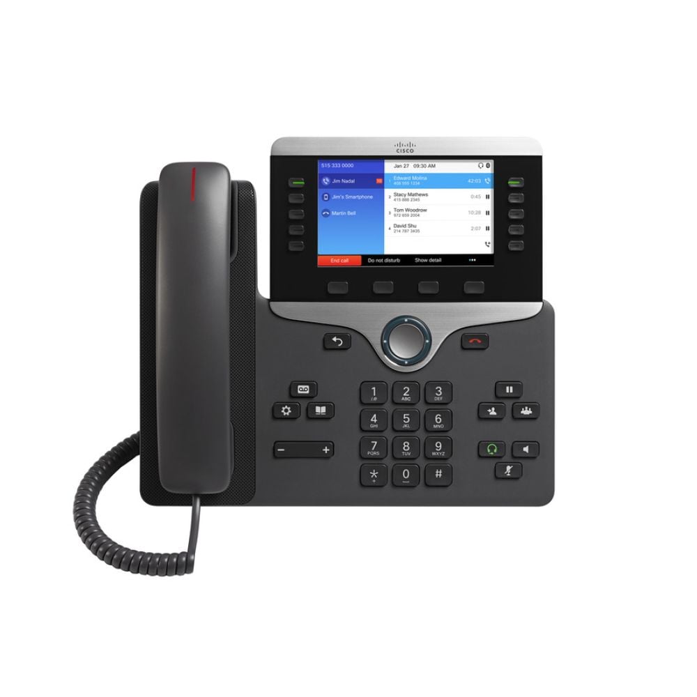 CP-8851-3PW-NA-K9 - Ergonomic Cisco 8851 IP Phone with Wideband Audio ...