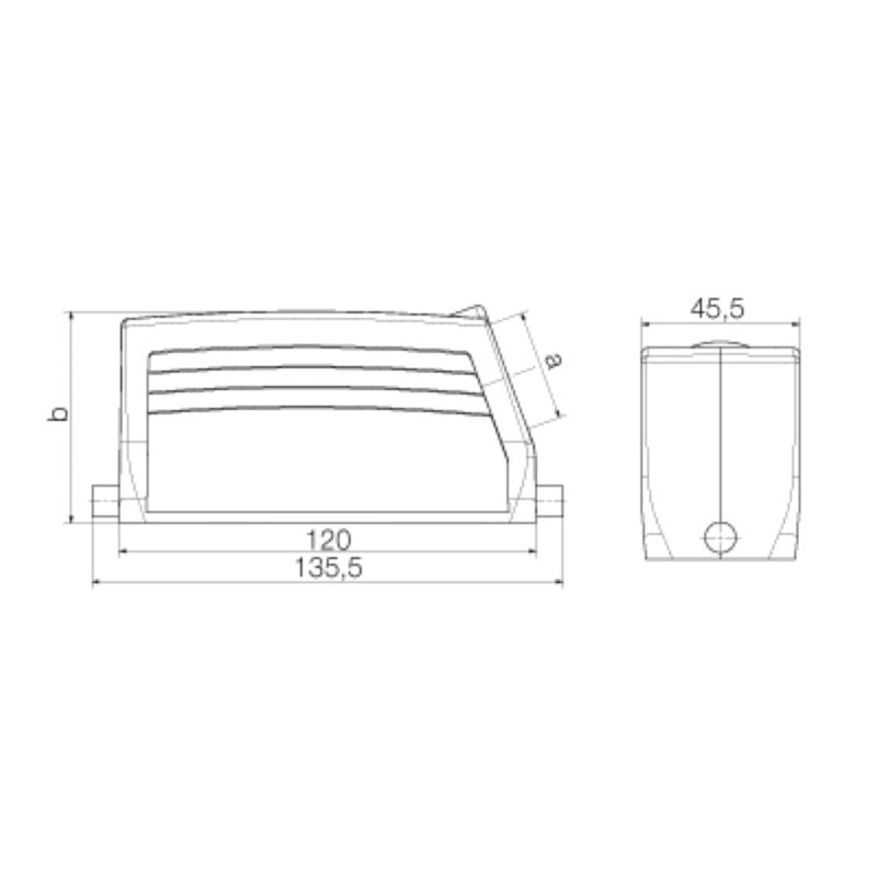 1787790000 - IP65 Rated HDC Plug Housing with M32 Cable Entry ...