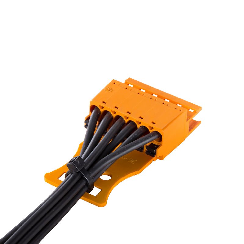 2525780000 - 6-Pole RoHS PCB Connector with Strain Relief in Orange (P ...