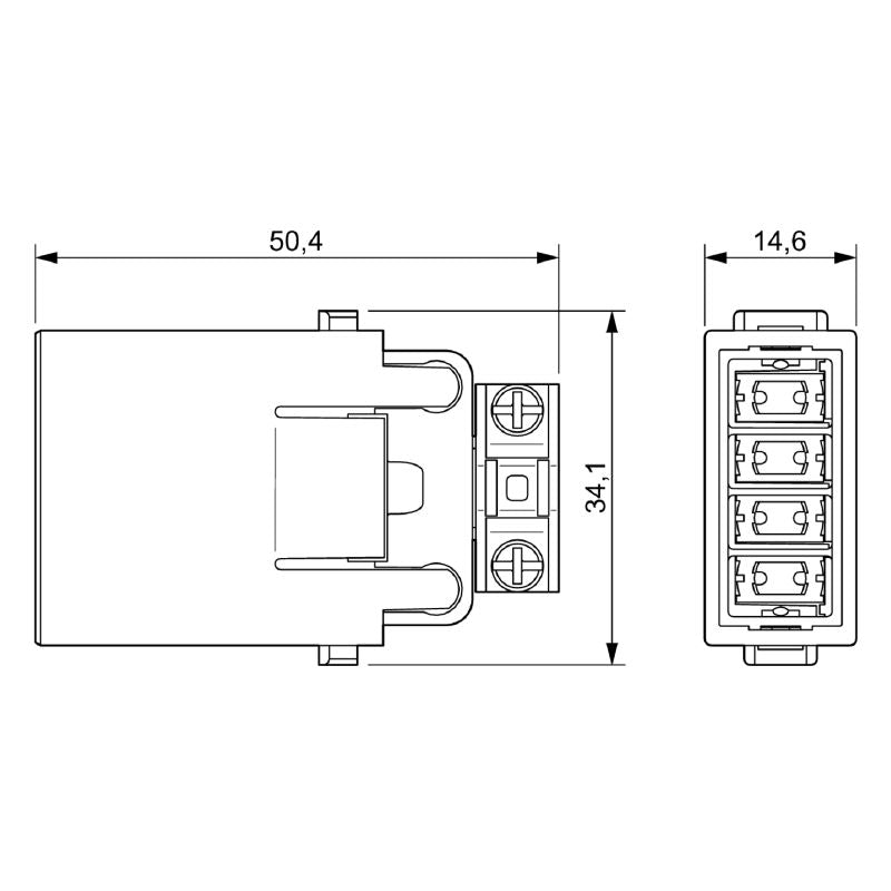 2748520000 - Cat. 6A Data Module with 8 Poles, 50V/5A – NassauElectrical