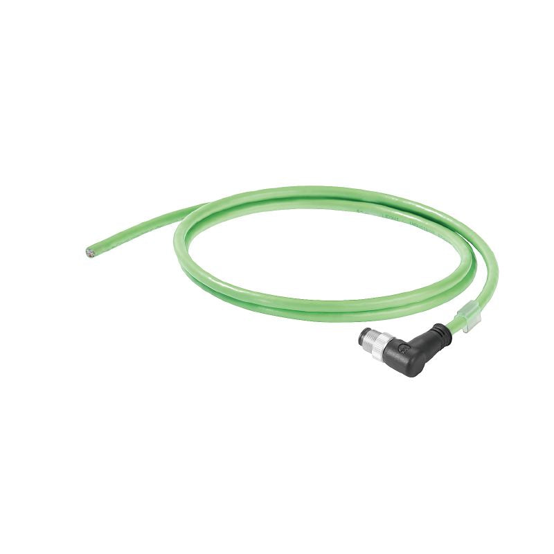 1059750200 - 20m IP67 PROFINET Dragline Cable, M12 D-Code Angled Pin ...