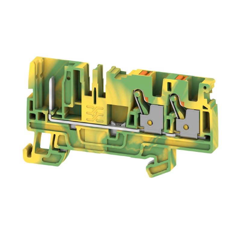 2540170000 - Green/Yellow PE Terminal, 4mm² Capacity, Push-In Design ...
