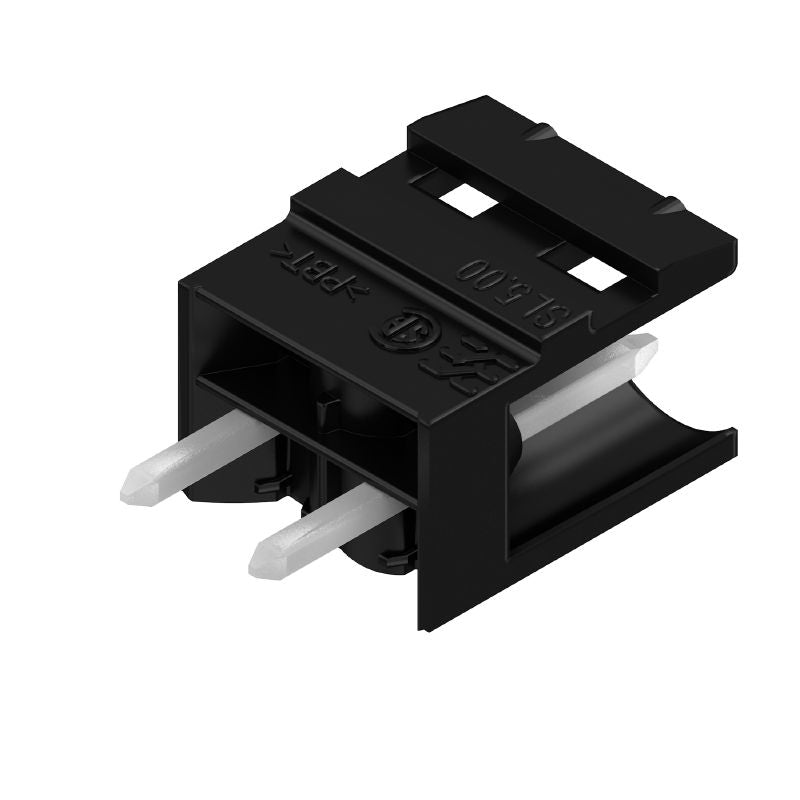 1626390000 - 5mm Black PCB Male Header, 2-Pole, 180° Elbow Connector ...