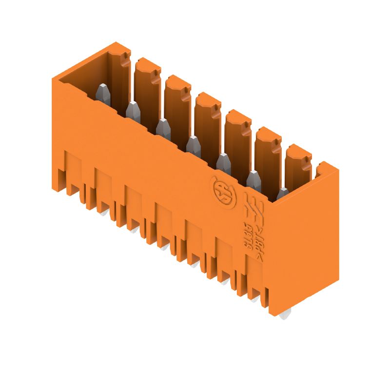 1604520000 - 3.50mm 7-Pole PCB Connector, Orange, Closed Side (Pack of ...