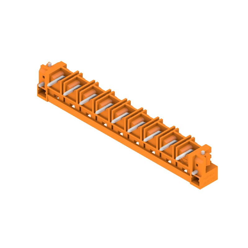 1472680000 - 7.62mm Male Header Connector, THT, 9 Poles, 270° Angle (P ...