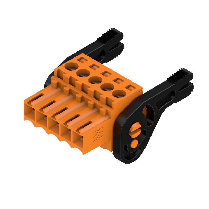1687680000 - 5-Pole 3.50mm PCB Connector with 180° Clamping Yoke (Pack ...