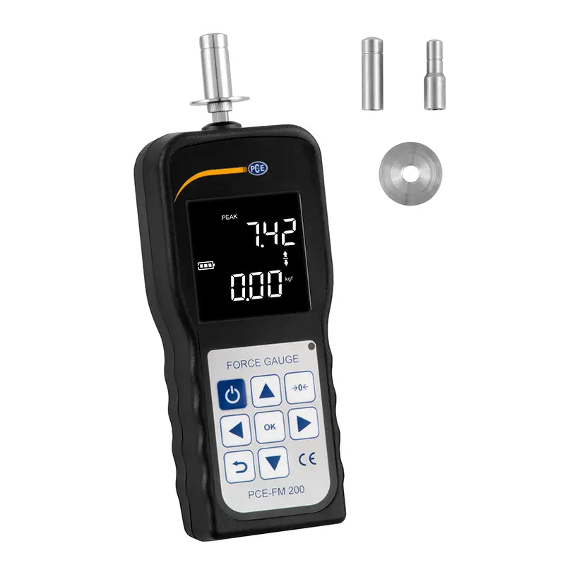 PCE-PTR 200N - Handheld 200 N Force Gage with USB & Adapters ...