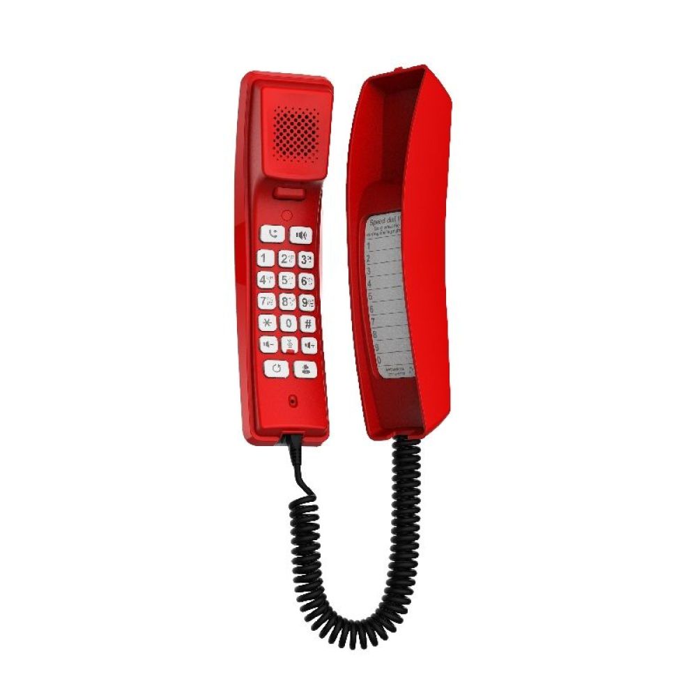 H2U RED - Compact 2-Line SIP Phone with HD Speaker & Versatile Mountin ...