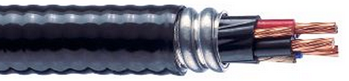 350-4 Teck 90 Bare Copper Aluminum Interlocked Armored Cable With Grou ...