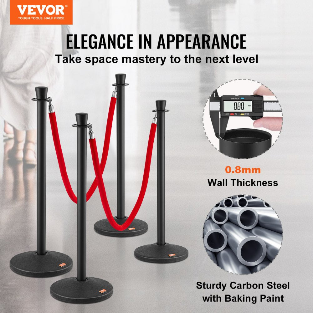 HGHGTTC6-6 - Durable Carbon Steel Stanchion Posts with Fillable Bases ...