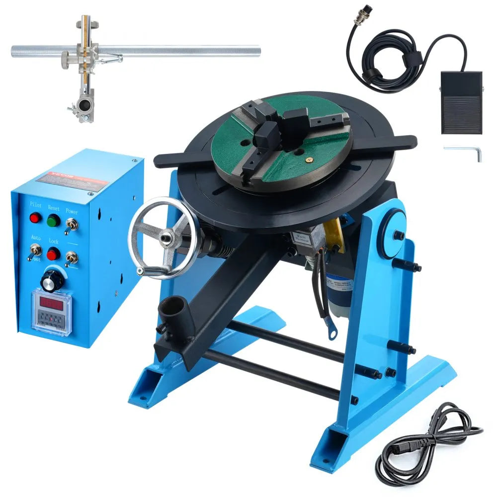 HD-30 - VEVOR 80W Rotary Welding Positioner, 33.1 lbs Capacity, 1-12 R ...