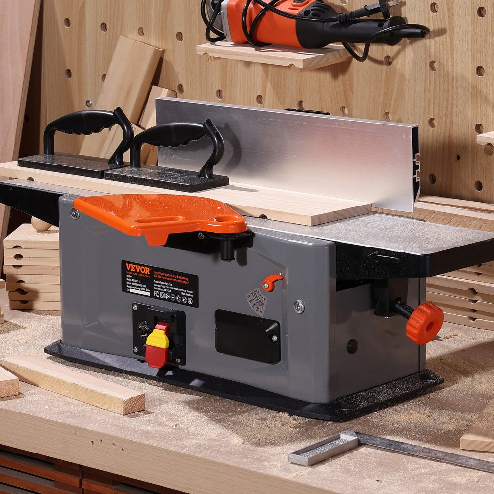MB5015II - VEVOR 6in Spiral Jointer with 1.5HP Motor and Dust Collecti ...