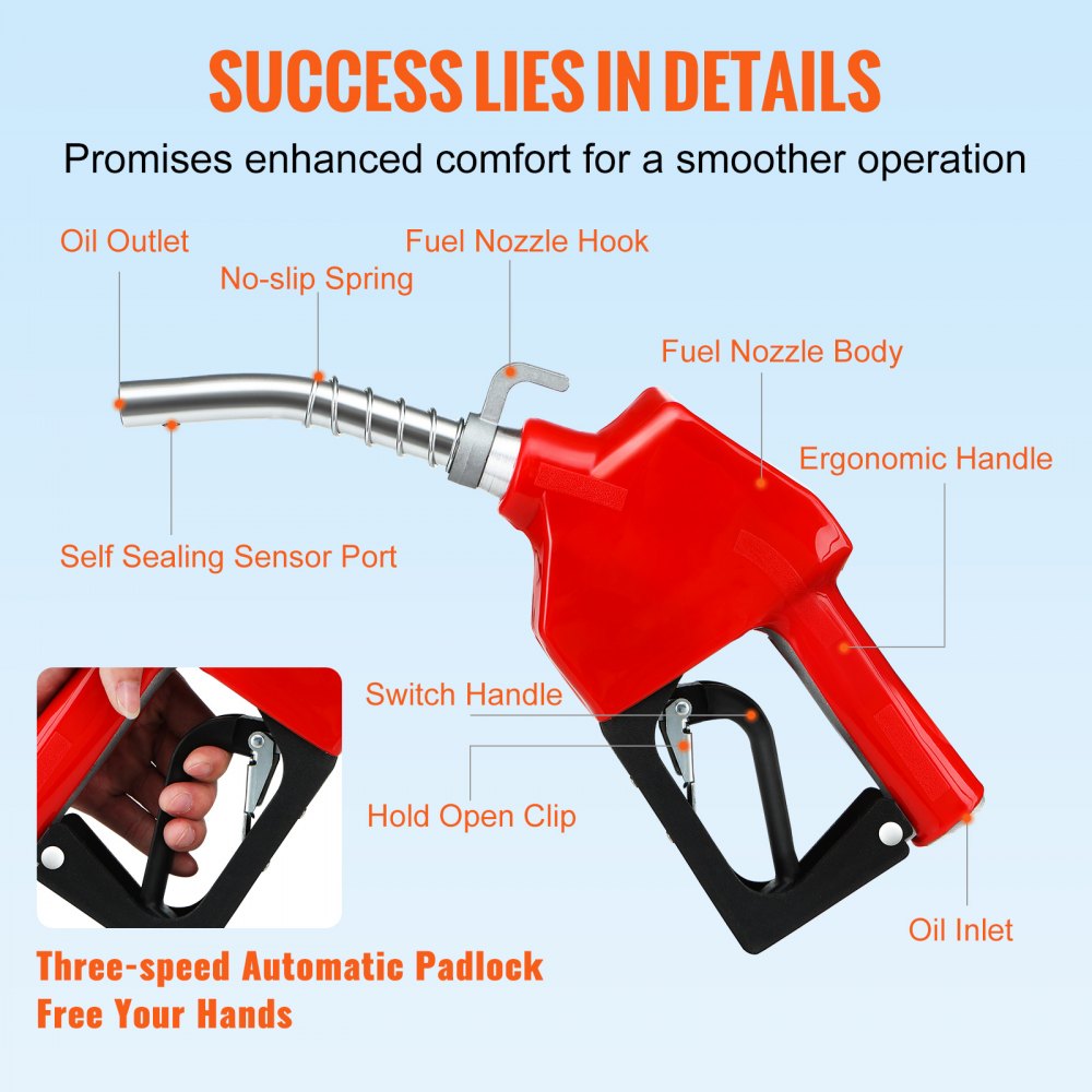 AC-11A-13/16 - 11 GPM Automatic Aluminum Fuel Nozzle with Shut-Off ...