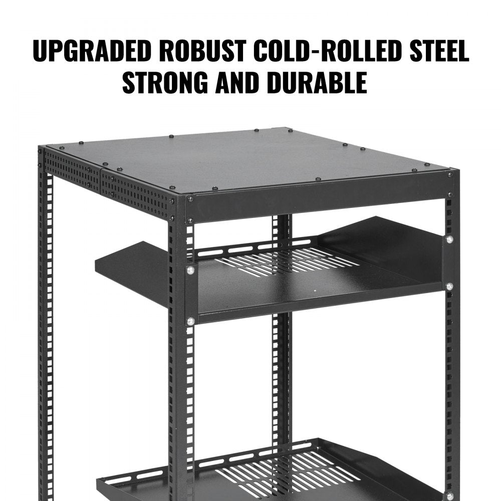HT-W6415 - Compact 15U Open Frame Server Rack for Small Spaces ...