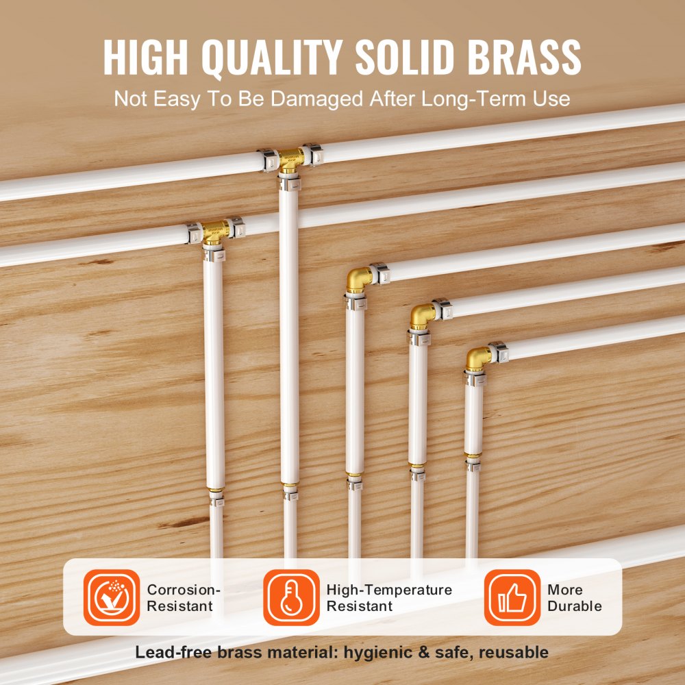 PF5c-S1/2x1/2M Ⅱ - 25PCS Brass Pipe Fittings for Plumbing Projects ...