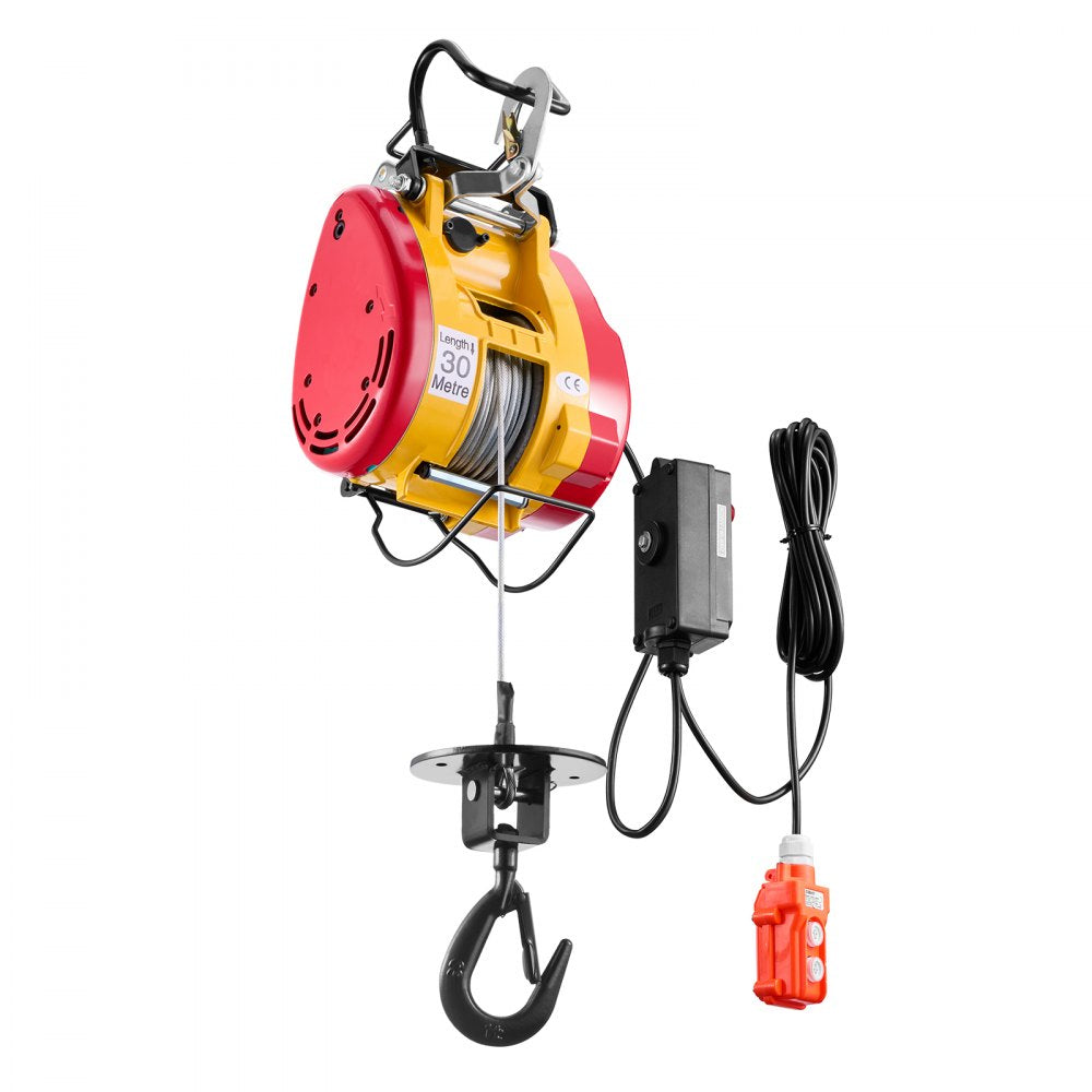 LES-500 - 1100LBS Electric Hoist, 98ft Lift, Wired/Wireless Control ...