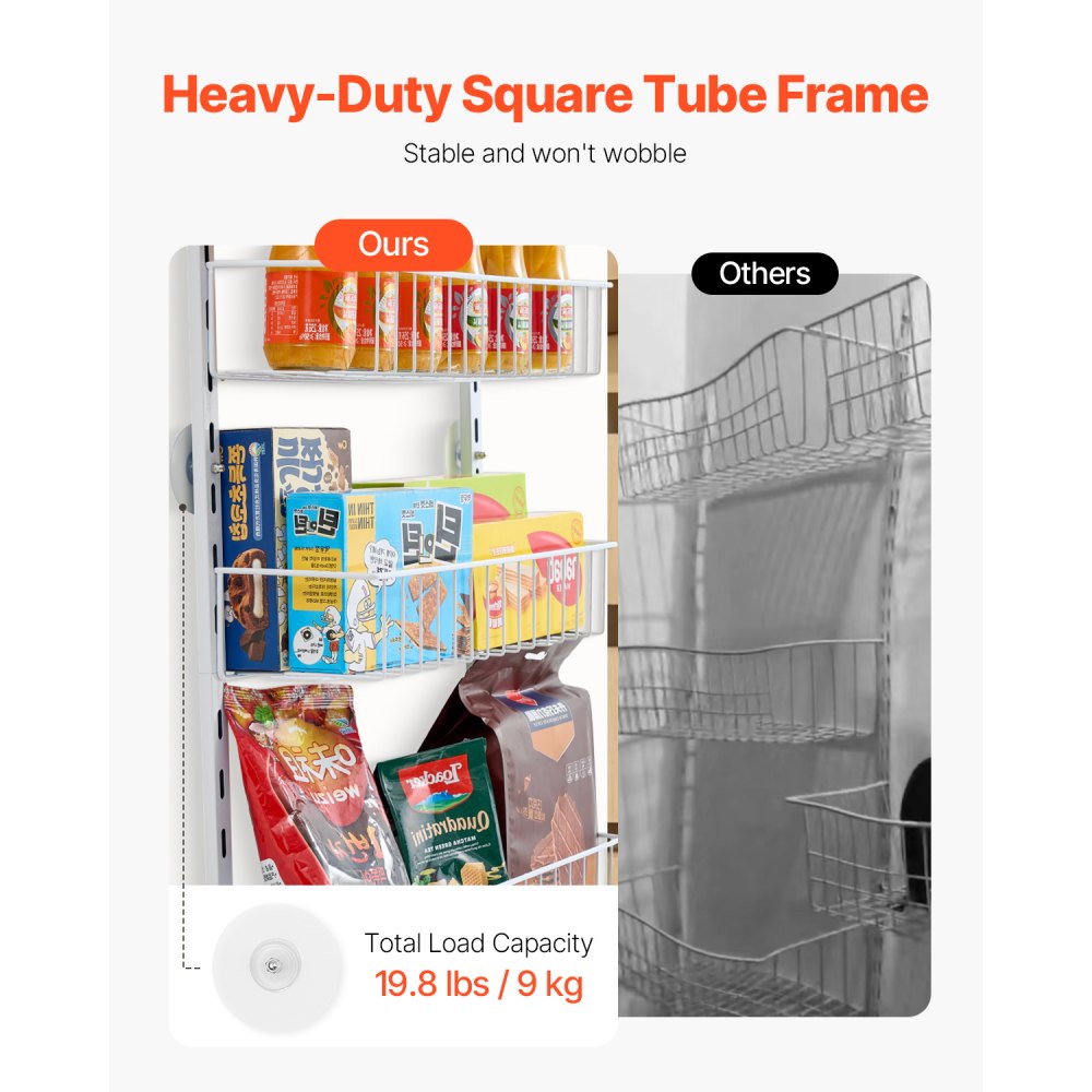 DPO-6A - 6-Basket Over-Door Organizer with Adjustable Spacing for Smal ...