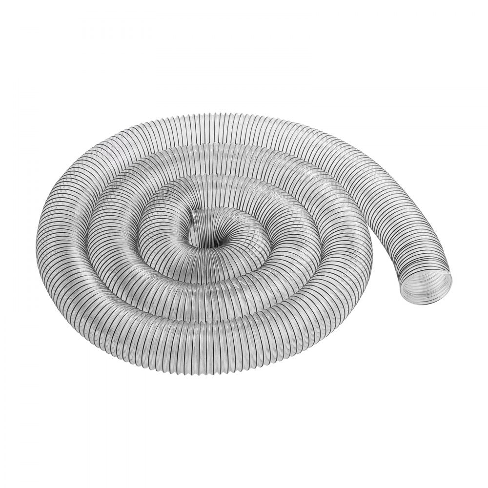 4inch-1 - 4" x 20' Flexible PVC Dust Hose with Steel Reinforcement ...