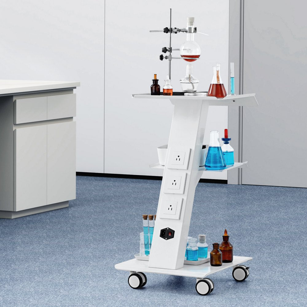 K-SH001 - 3-Layer Steel Lab Trolley, 220 lbs Capacity – NassauElectrical