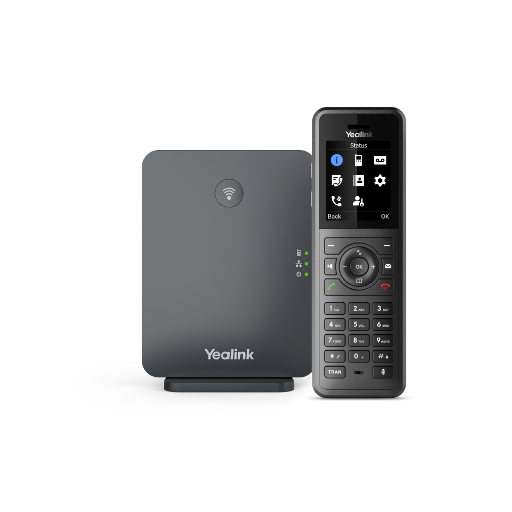 W77P - Yealink Ruggedized DECT Phone for 10 SIP Accounts – NassauElectrical
