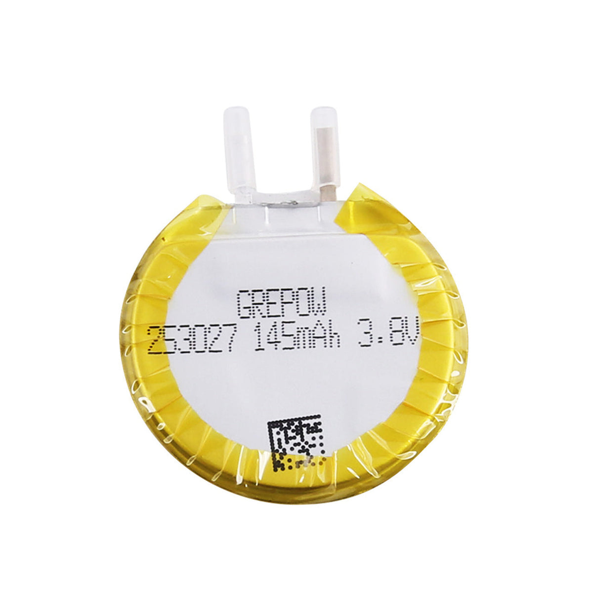Grepow 145mAh 3.8V LiPo Round Shaped Battery